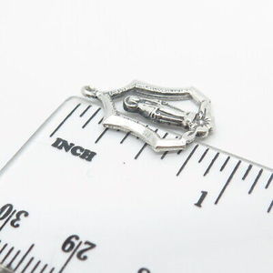 Jewelry | 925 Sterling Silver Vintage Leach Garner Virgin Mary Charm ...